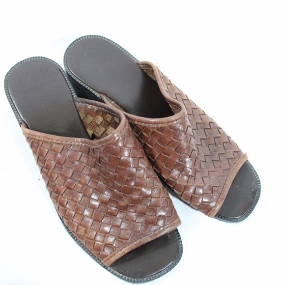 Shoes | Woven Leather Slides 75 | Poshmark